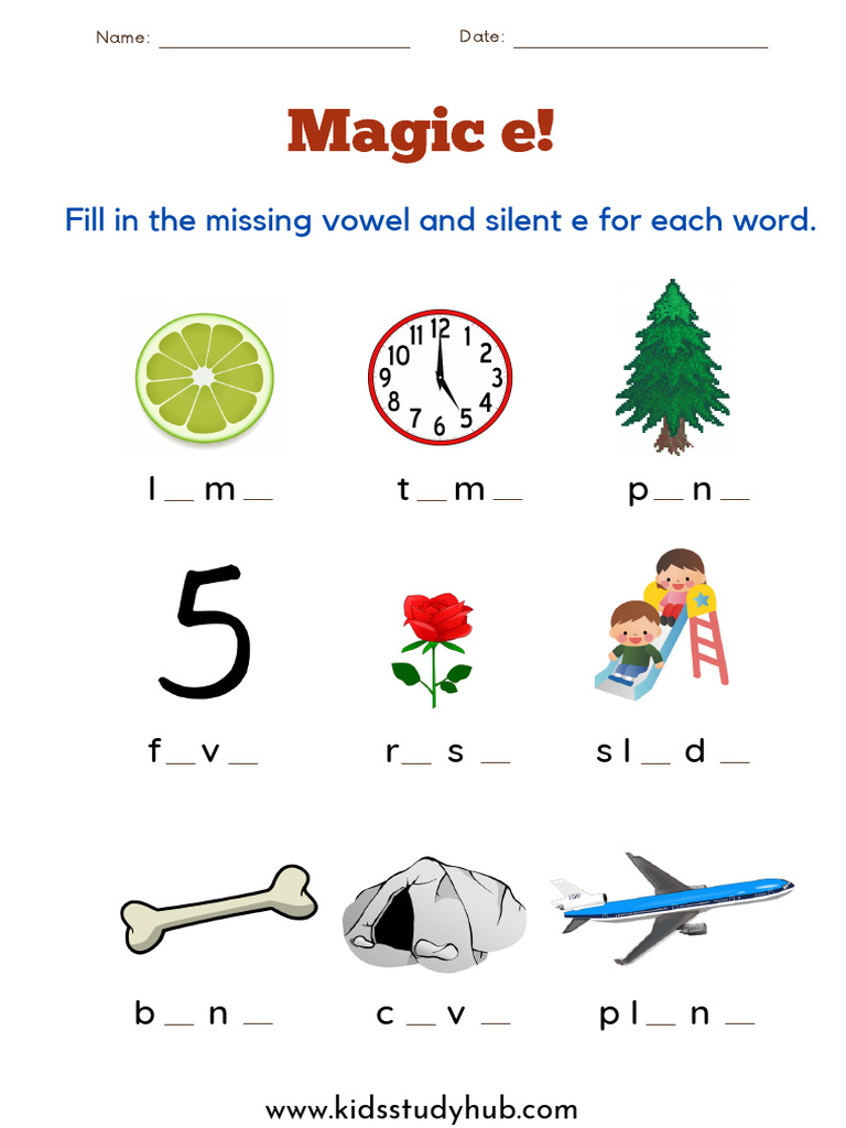 Fill in Magic e | PDF