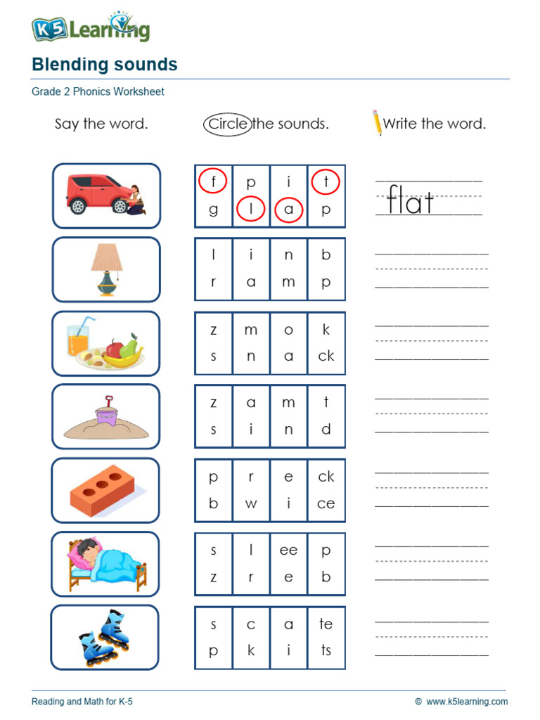 Grade 2 Blend Sounds Ezw | PDF