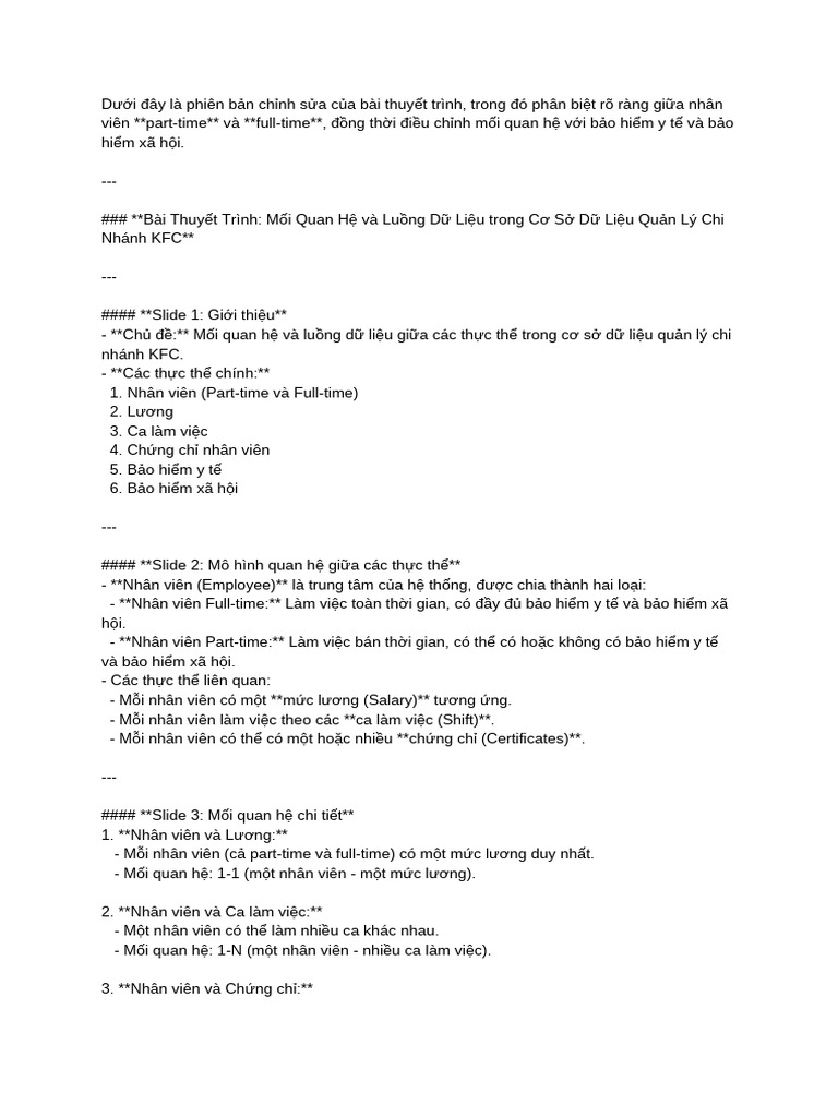 thuyết trình DBI202 lab1 | PDF