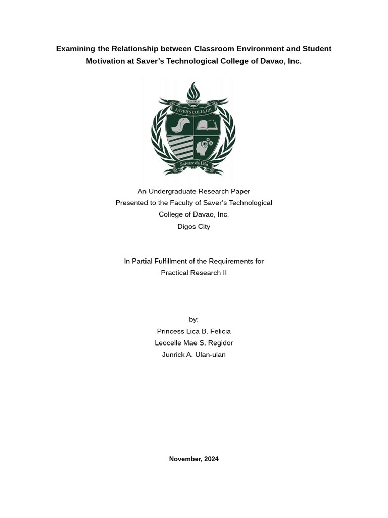 PR Junrick Company 2024 | PDF | Motivation | Motivational
