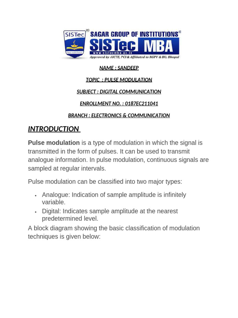 SANDEEP DIGITAL COMMUNICATION | PDF | Modulation | Telecommunications