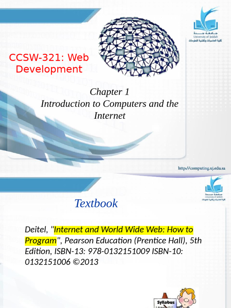 Ccsw321 Ch01 Intro | PDF | World Wide Web | Internet & Web