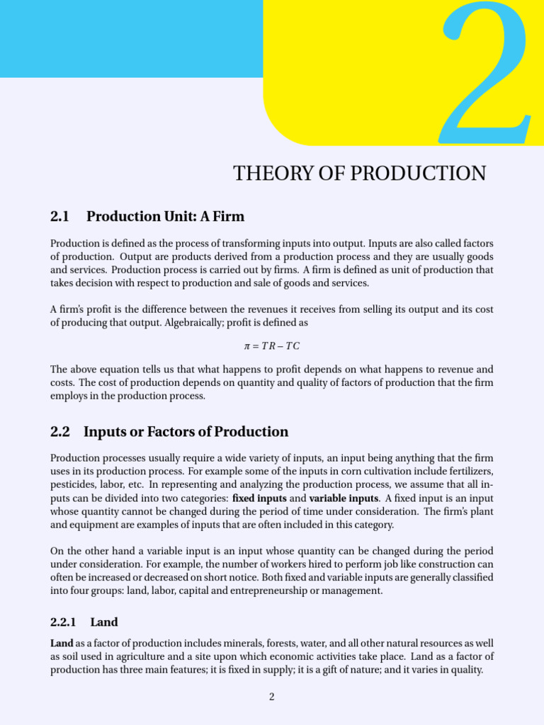 Micro-Chapter2 and Chapter3 | PDF | Production Function | Labour Economics