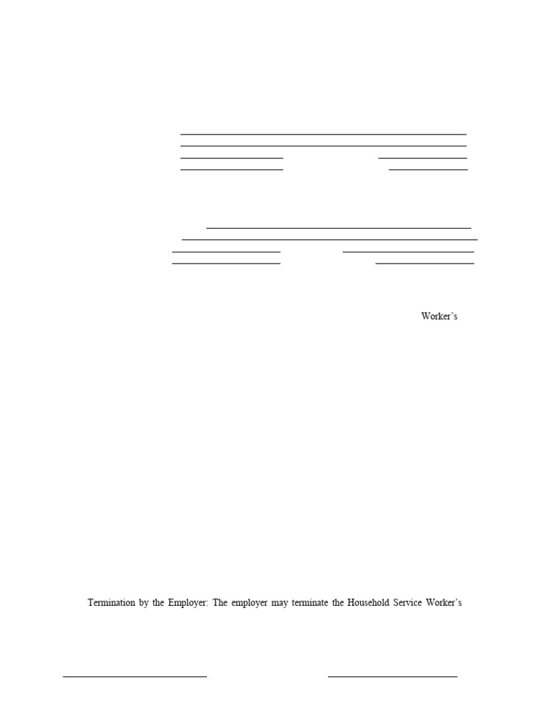 Standard Employment Contract HSW2022 | PDF | Employment | Justice