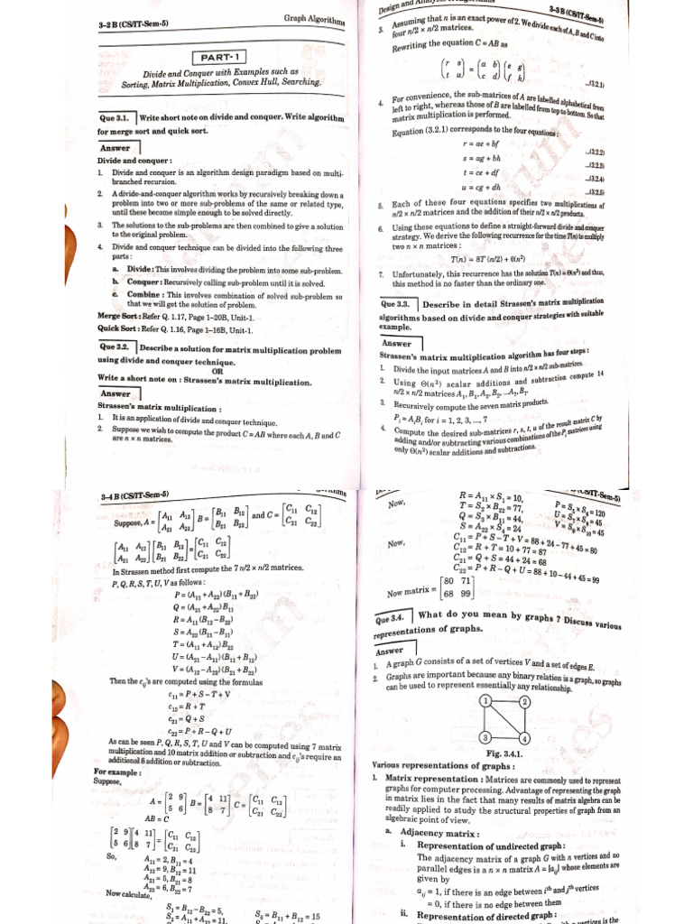 Quantum 2024 25 Daa Unit 3 | PDF