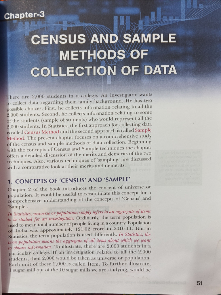 Census and Sample | PDF