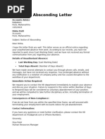 Sample Letter - Show Cause | PDF | Employment | Business