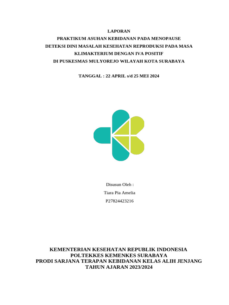 Laporan Soap Meno Nyeri Berkemih (Deteksi) | PDF