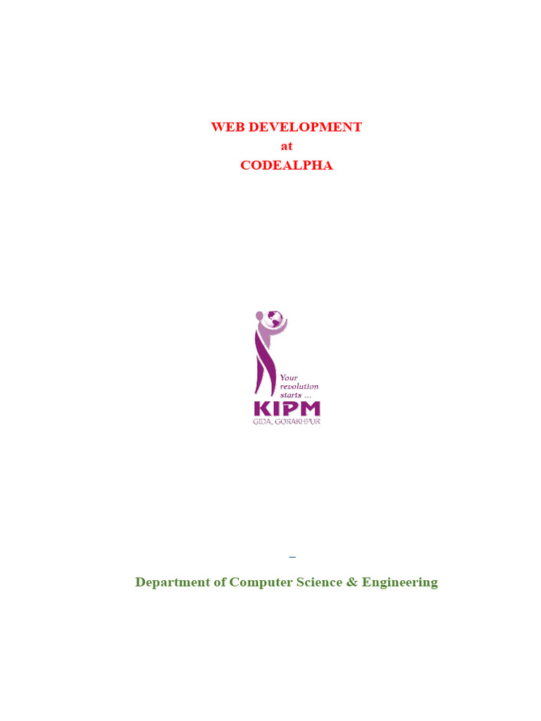 Internship Report 1 | PDF | Web Development | Software Development