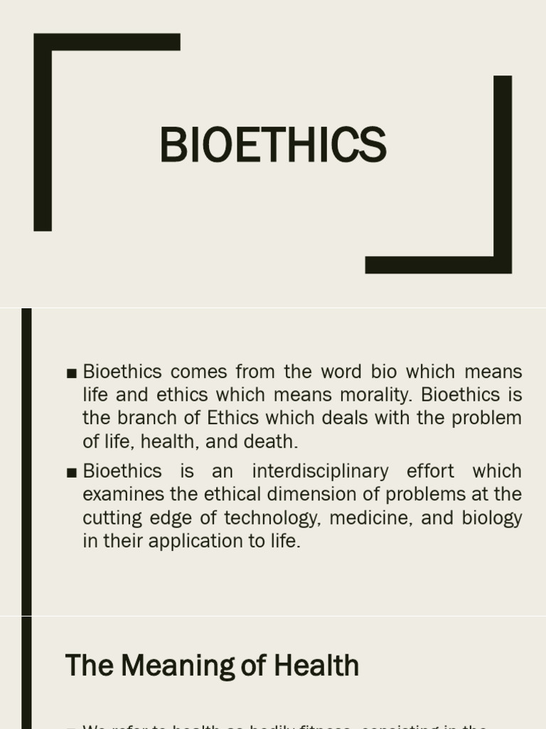 Lesson 14 BioEthics 1s22 | PDF | Birth Control | Bioethics