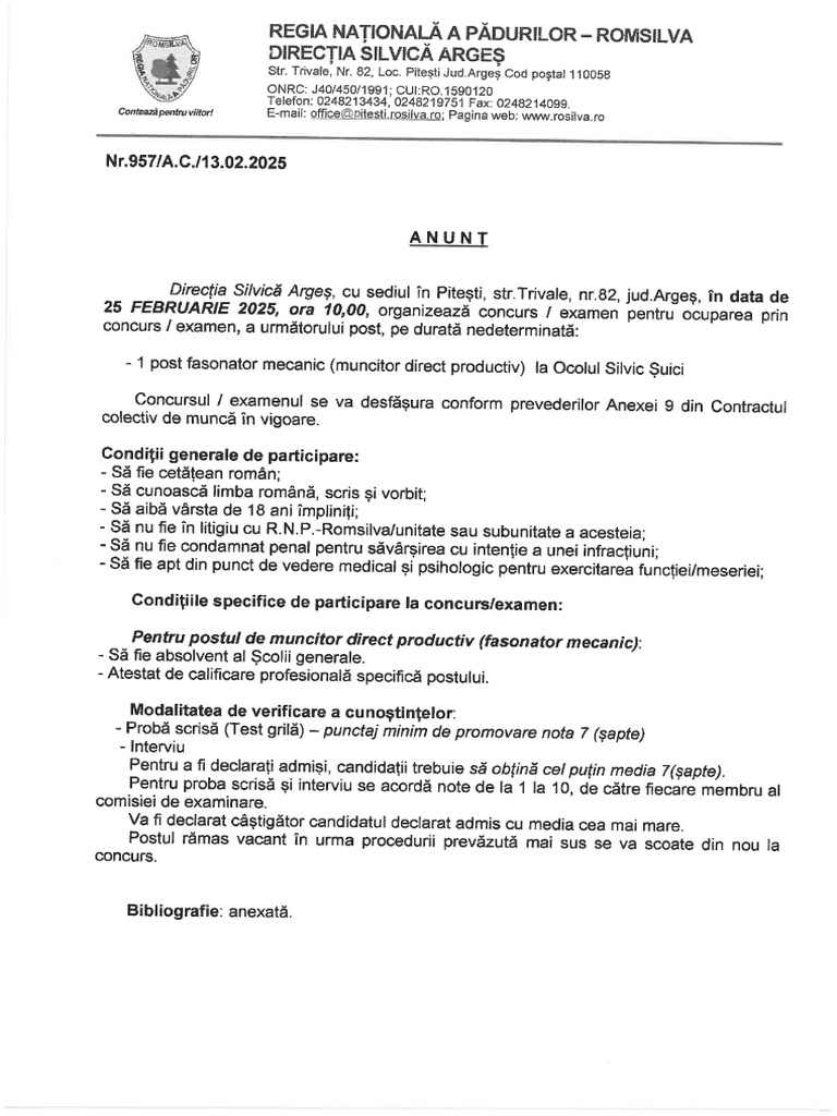 Dsarges Anexa Anunt 12897 | PDF