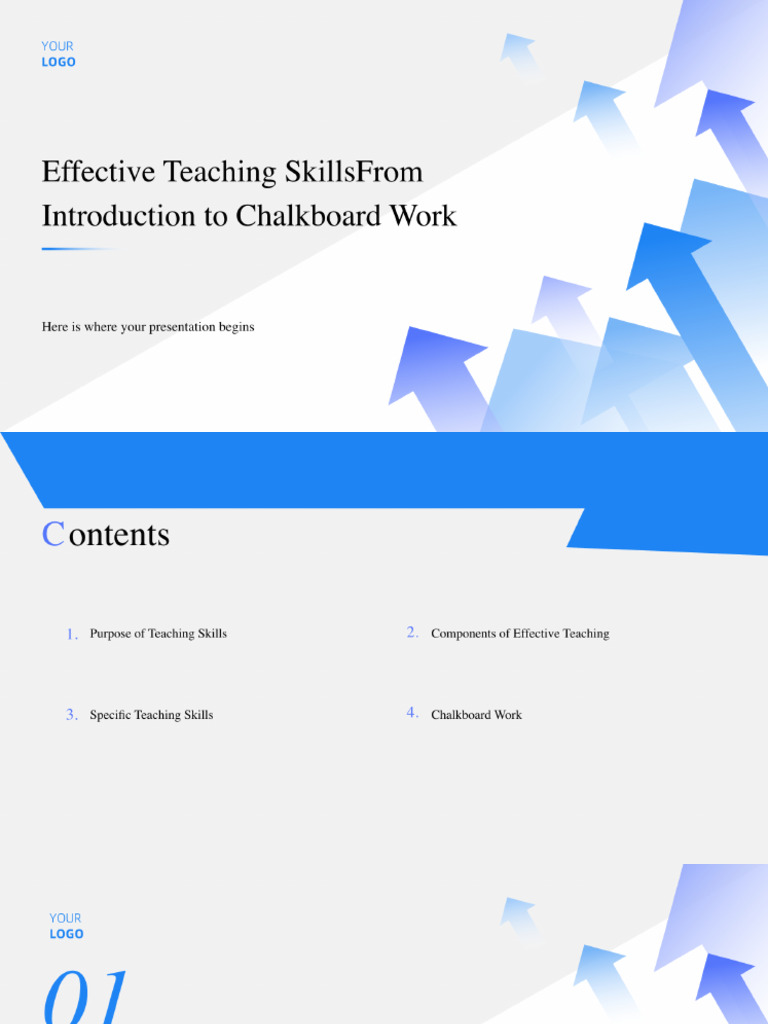 Effective Teaching Skills - From Introduction To Chalkboard Work | PDF