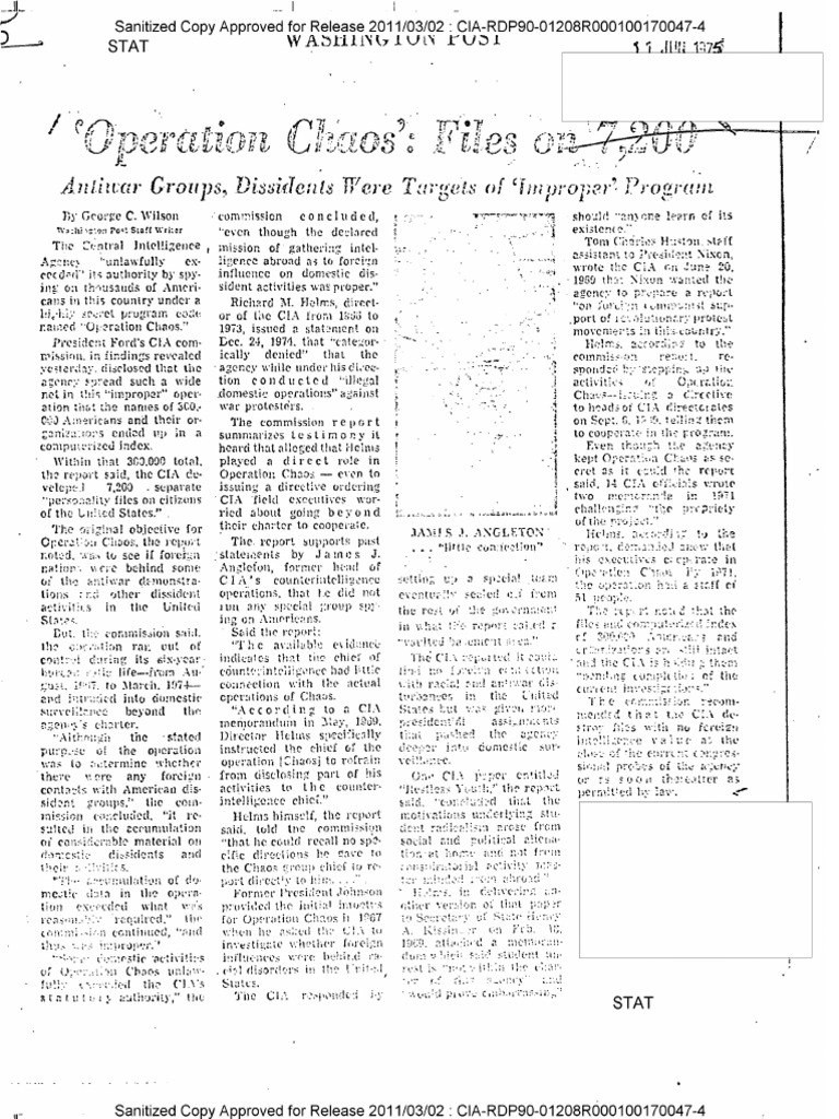 Operation Chaos Files On 7.200 | PDF