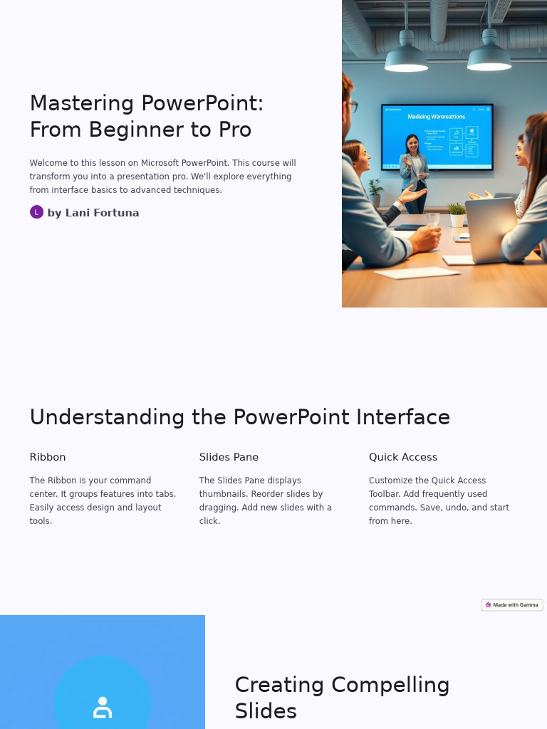 Mastering PowerPoint From Beginner To Pro | PDF | Microsoft Power Point | Multimedia