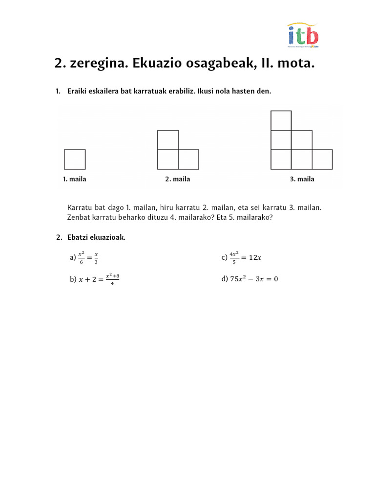 EUS - DBH2.IN03.MT.S.Zeregina 02.ekuazio Osagabeak II Mota | PDF