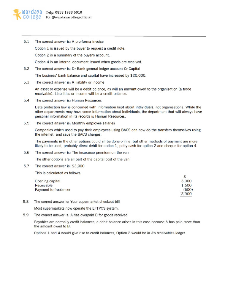 Exercise 2 Answers | PDF