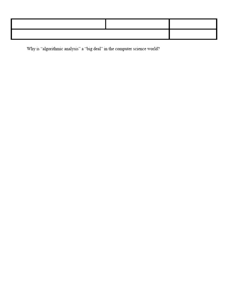 Java Algorithm Analysis Exercises | PDF