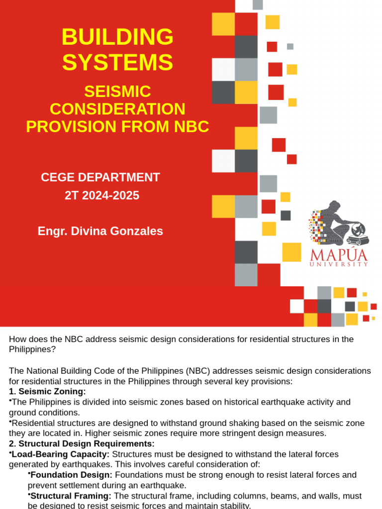 Structural Integrity Provisions National Building Codes | PDF | Structural Analysis | Seismology