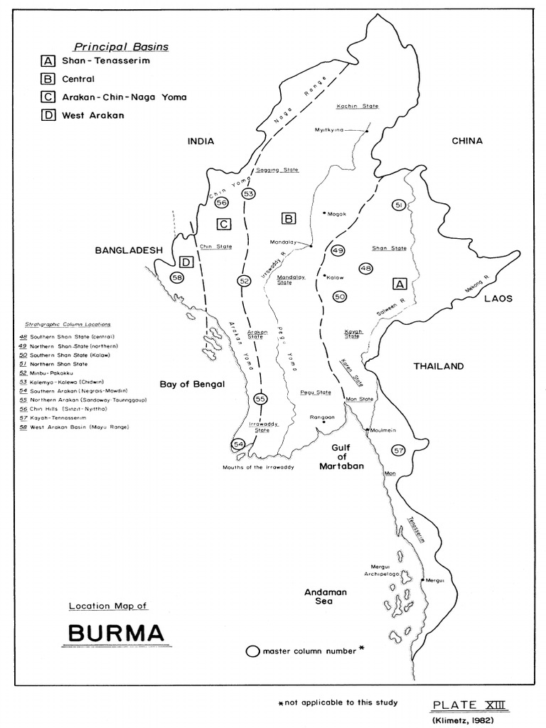 Location Map of Burma | PDF