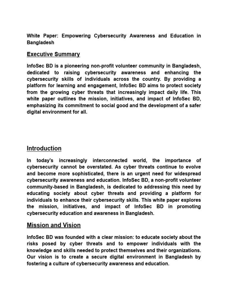 White paper demo | PDF | Computer Security | Security
