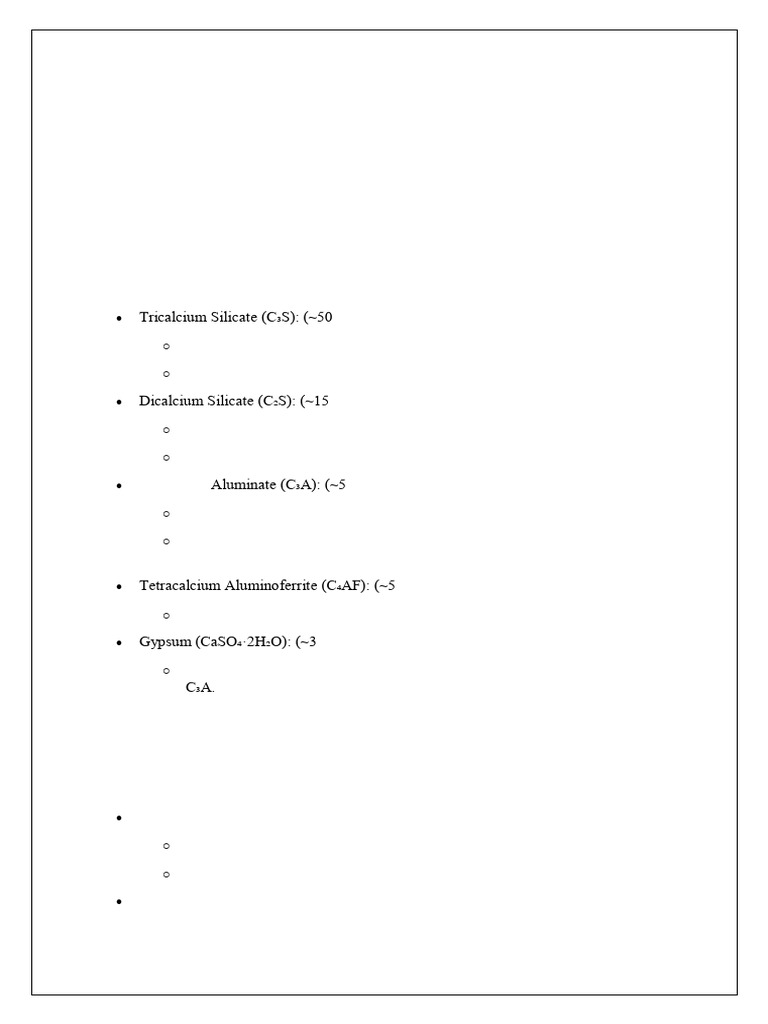 UNIT-VI | PDF | Concrete | Cement