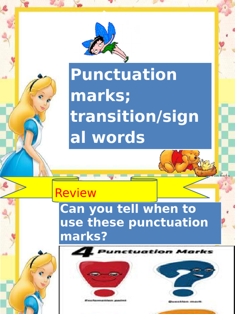 Punctuation and Transition Words Guide | PDF