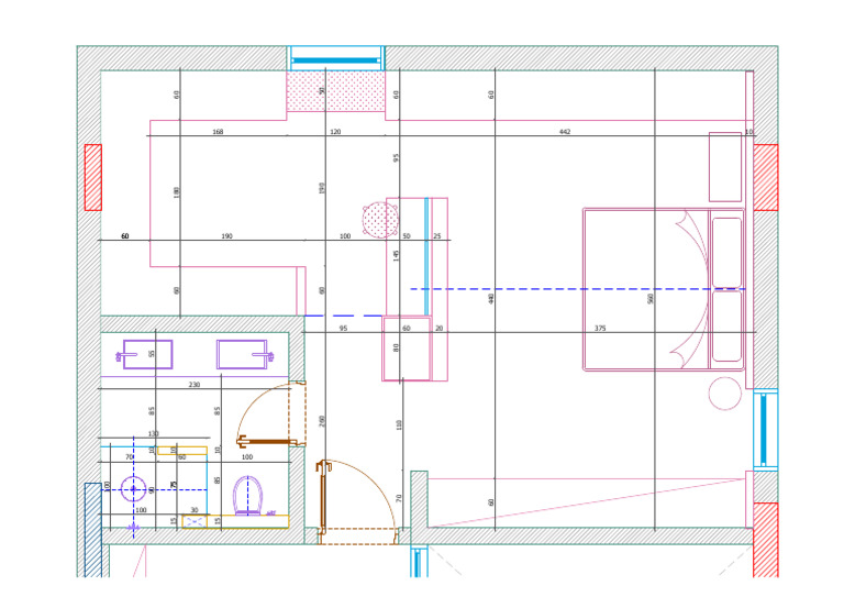MASTER BEDROOM LAYOUT-Model | PDF