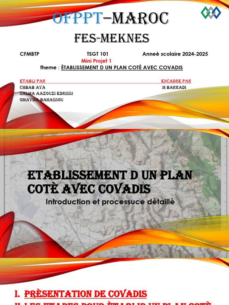 Établissement d'un Plan Côté avec Covadis | PDF | Mise en page