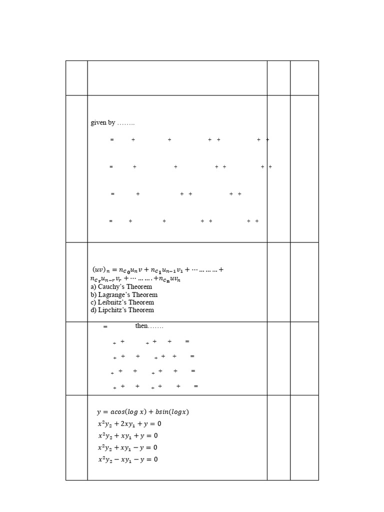 Differential Equations Mcqs | PDF | Matrix (Mathematics) | Eigenvalues And Eigenvectors