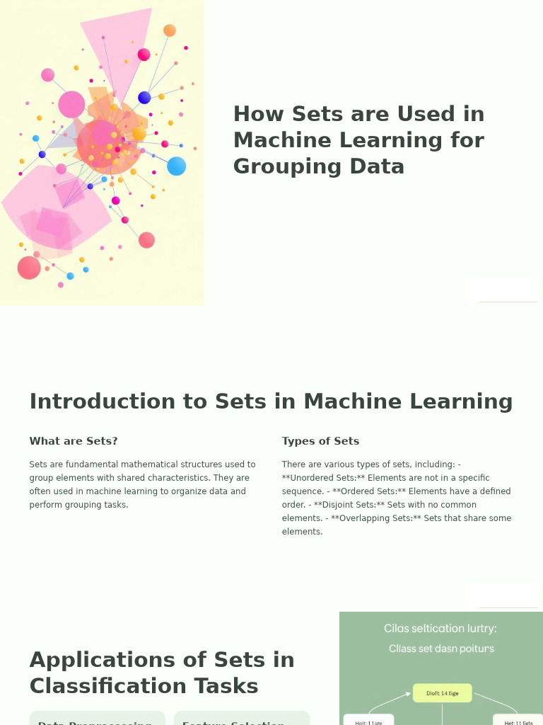 Sets in Machine Learning: Grouping Data | PDF | Cluster Analysis ...