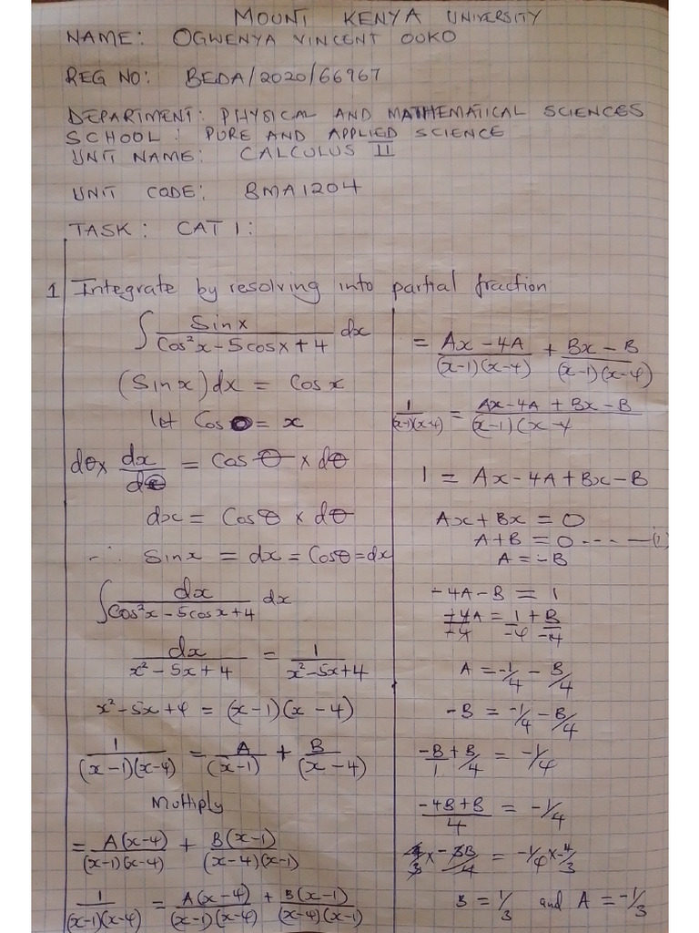 calculus 2 cat done | PDF