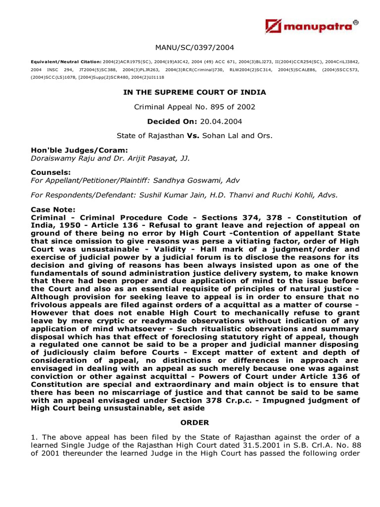 Citation 14 | PDF | Appeal | Judgment (Law)