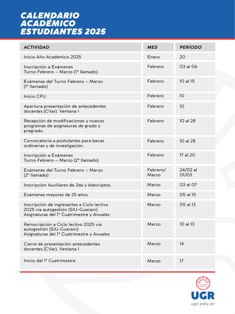 Calendario Académico 2025 CABA | PDF