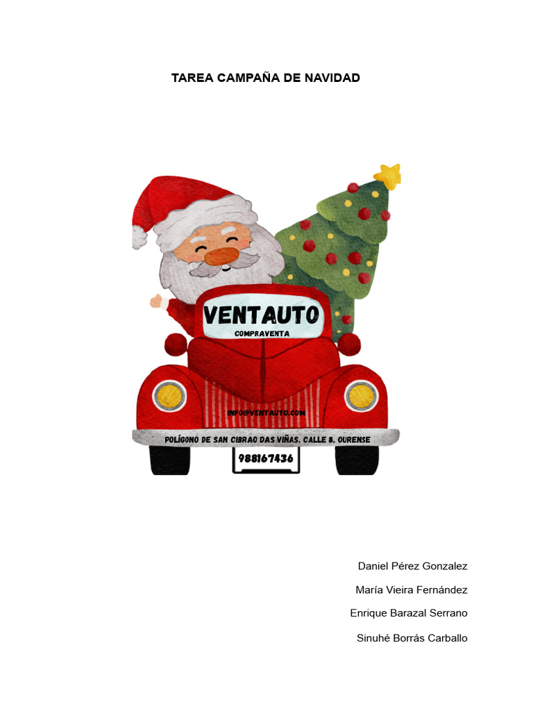 Tarea Campaña de Navidad | PDF | Business | Mercado (economía)