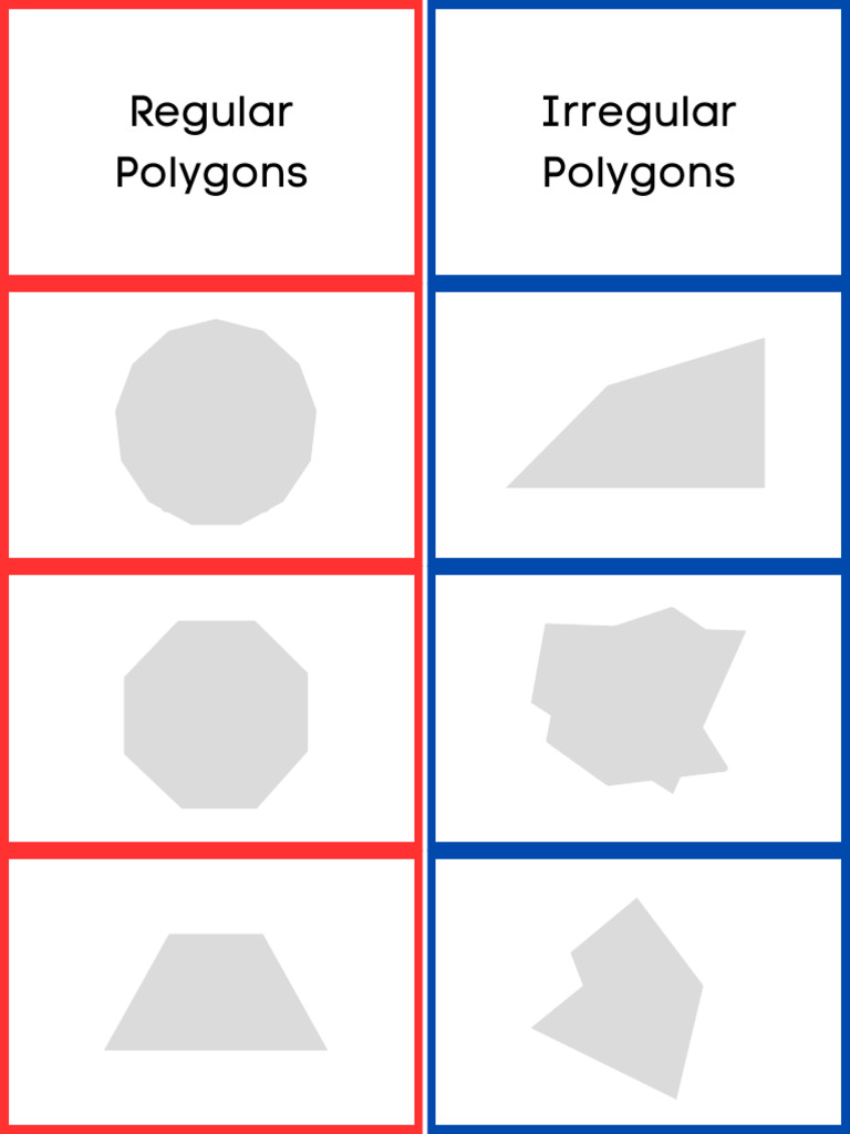 Regular and Irregular Polygon Sort | PDF