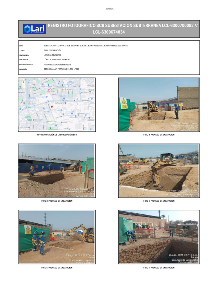 Construcción de SCB Subterránea Lari Contratistas - Pluz | PDF