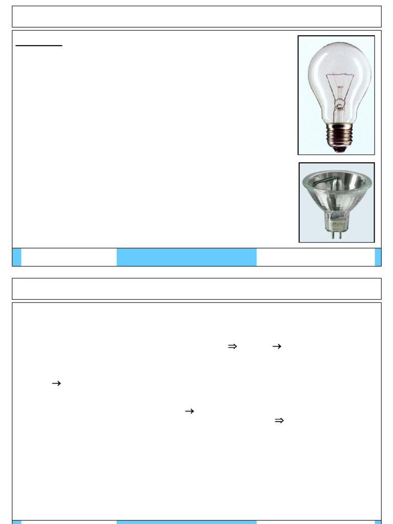 Incandescent and halogen lamps | PDF | Incandescent Light Bulb ...