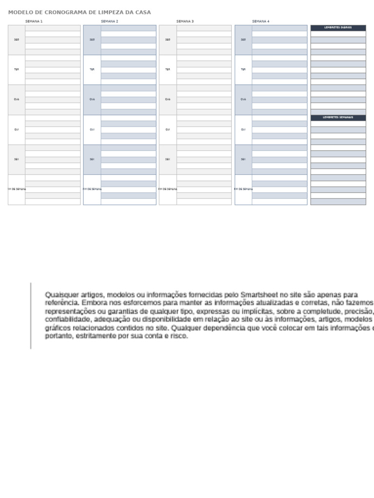 IC House Cleaning Schedule 57171 - PT | PDF