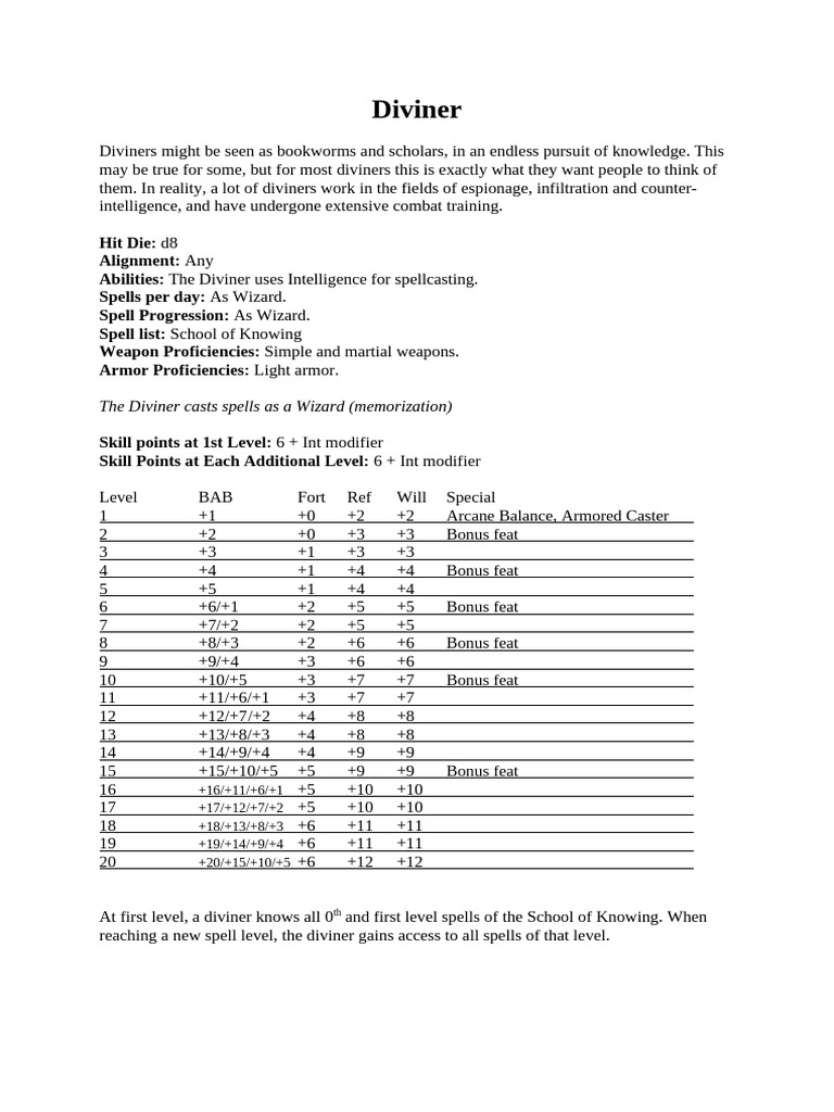 Diviner | PDF