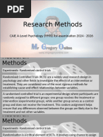 AICE Psychology Research Vocabulary Guide | PDF | Experiment | Sampling ...