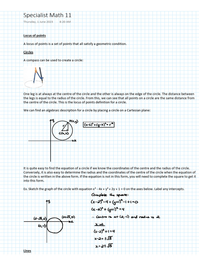 31 - Circles and Lines | PDF