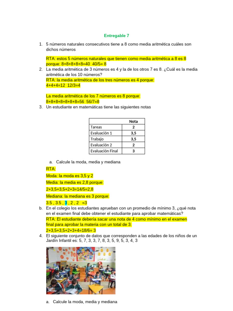 Entregable 7 (Autoguardado) (Recuperado) | PDF | Mediana | Matemáticas
