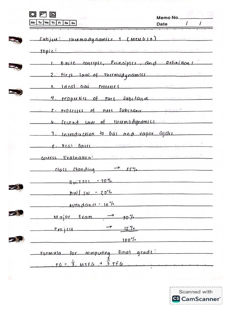 Thermo Notes | PDF