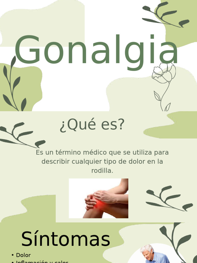 Presentación GONALGIA | PDF