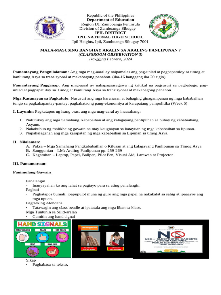 Lesson Plan CO3 | PDF