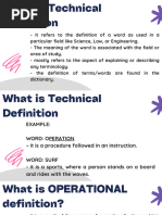 Technical vs. Operational Definitions Explained | PDF