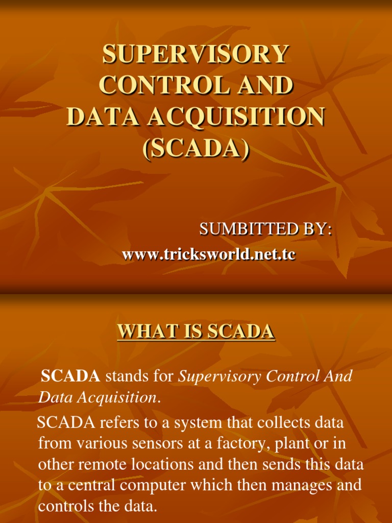 SCADA | PDF | Scada | Systems Theory
