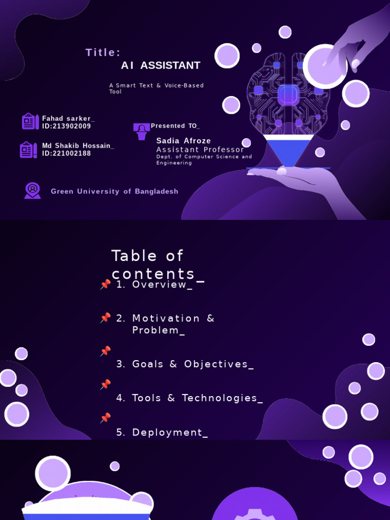 AI Assistant presentation (1) | PDF