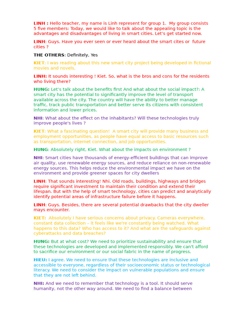 Talk About The Advantages and Disadvantages of Living in The Smart ...