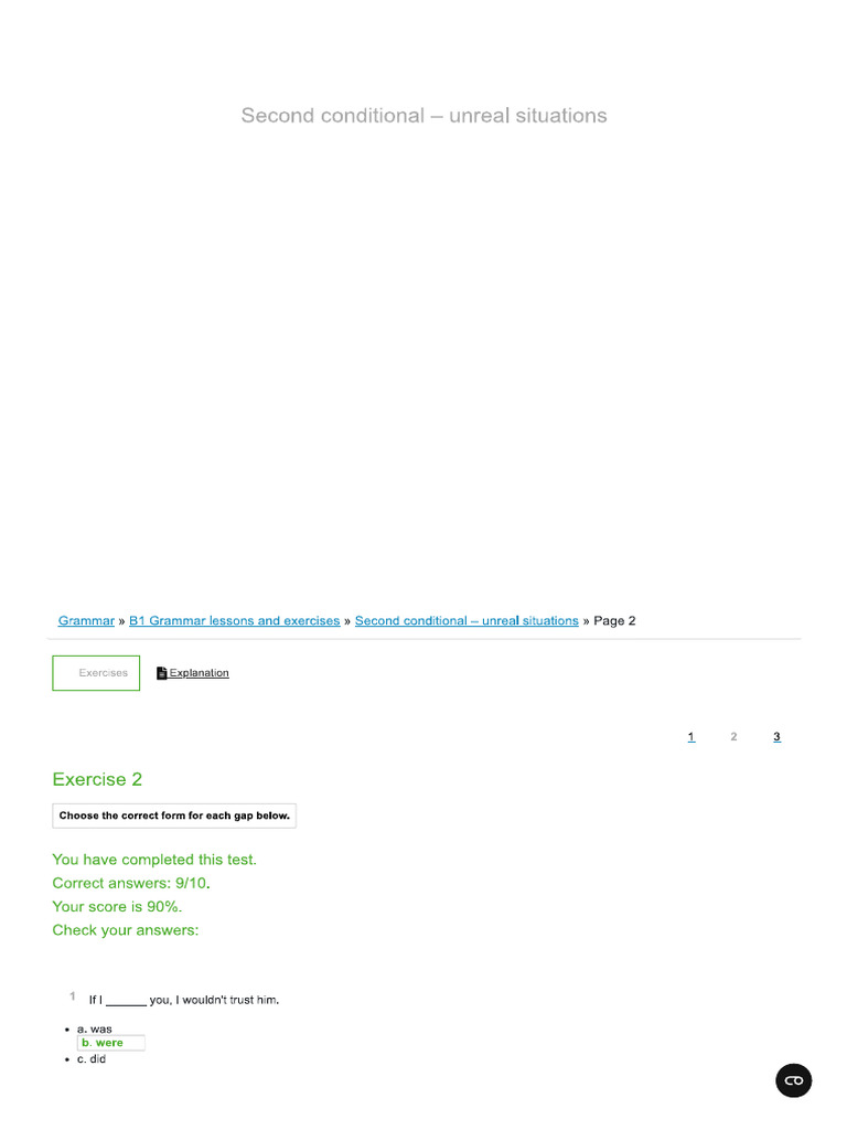 Conditional exercise 2 | PDF